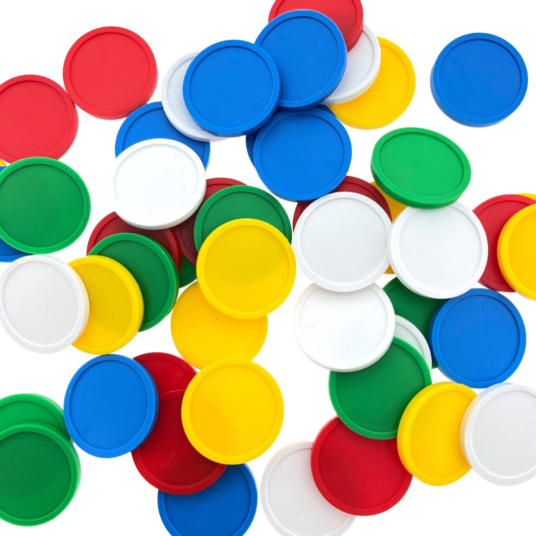 Printed 23mm Plastic Coins With Your Full Color Design | Drink Tokens ...