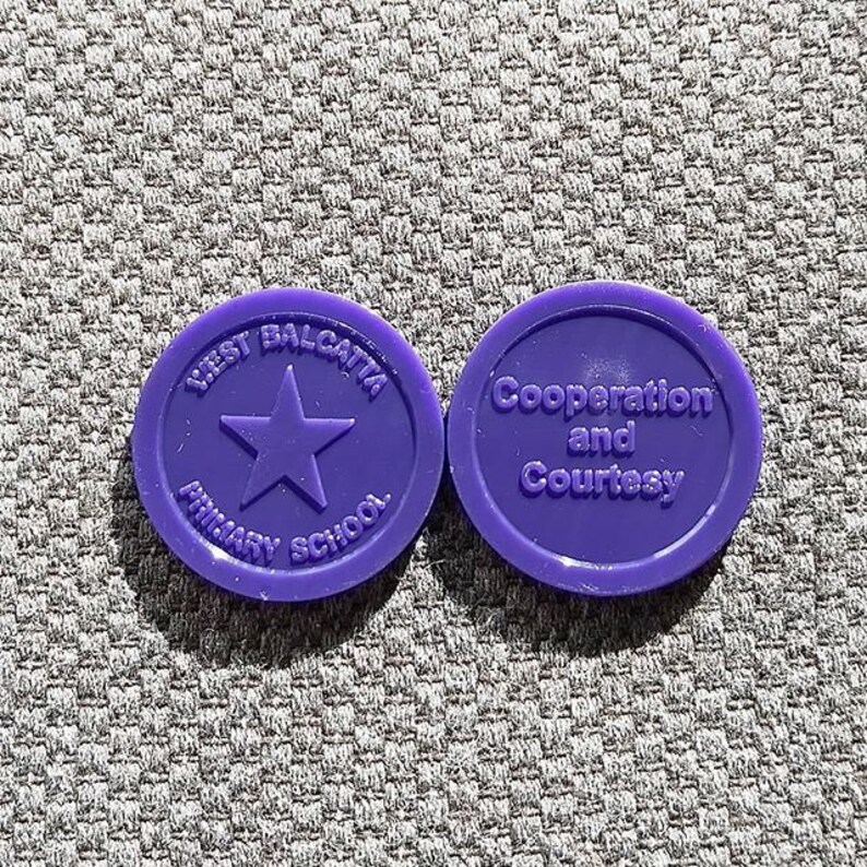 Custom Embossed Plastic Tokens With Your Design Add Your - Etsy