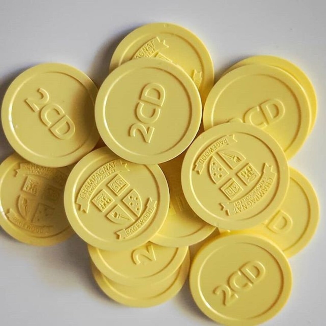 Custom Embossed Plastic Tokens With Your Design - Add Your Logo, Name ...