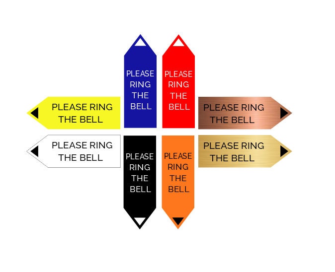 Please Ring the Bell Arrow Sign - Doorbell Sign - Ring Bell Sign - Etsy