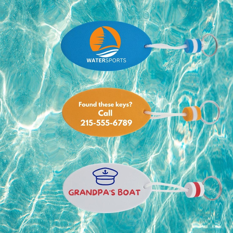 Floating Boat Key Keychain - Etsy