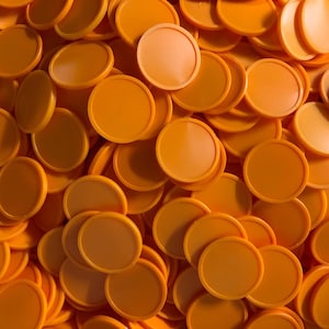 Blank Plastic Tokens With Edge Ø29mm in Various Colors - Etsy