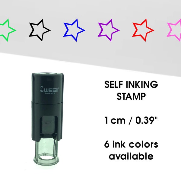 Star Rubber Stamp - Etsy UK