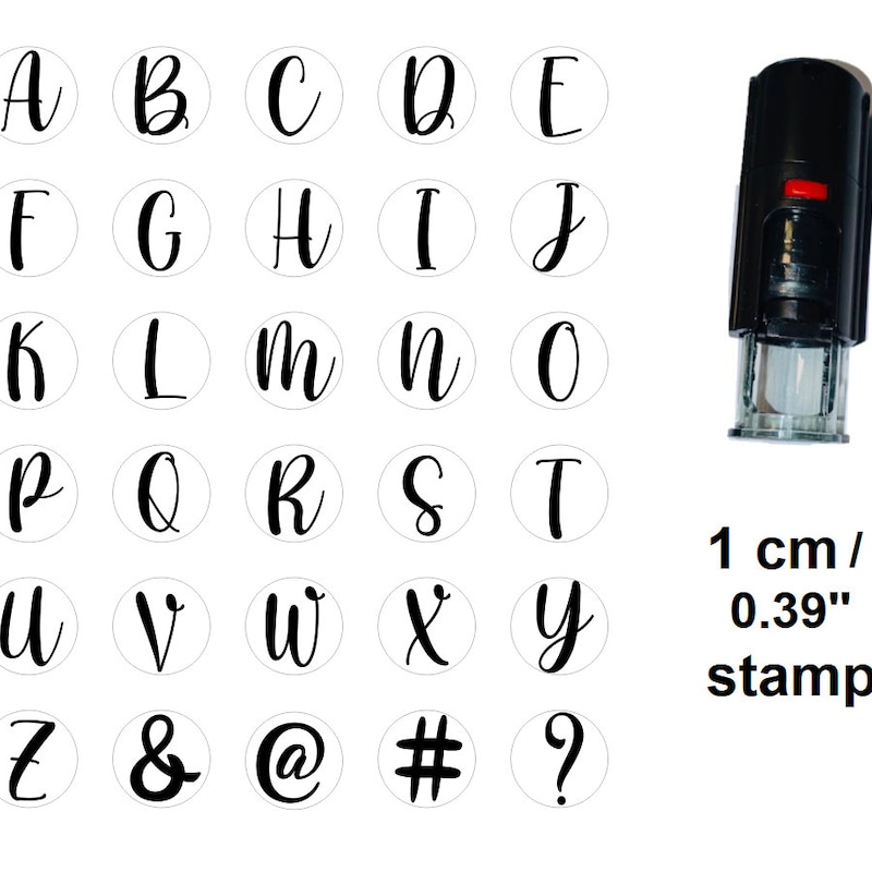 Small Letter Stamps - Etsy