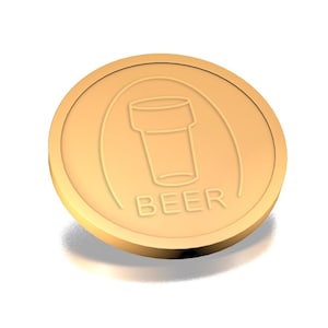 Embossed Plastic Drink Tokens for Beer - Food & Beverage Tokens - Drink ...