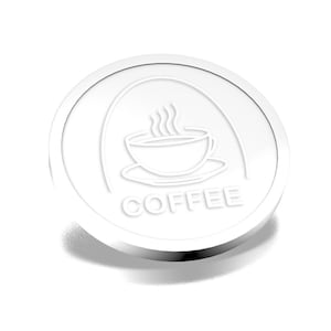 Plastic Embossed Coffee Beverage Tokens or Drink Tokens per 250 Pieces ...