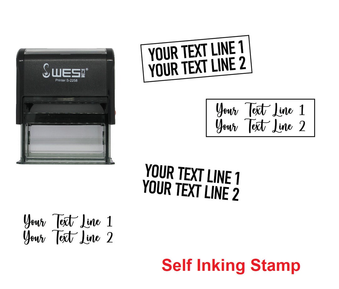 Custom Self Inking Text Stamp - Personalized Snapchat or Social Media ...