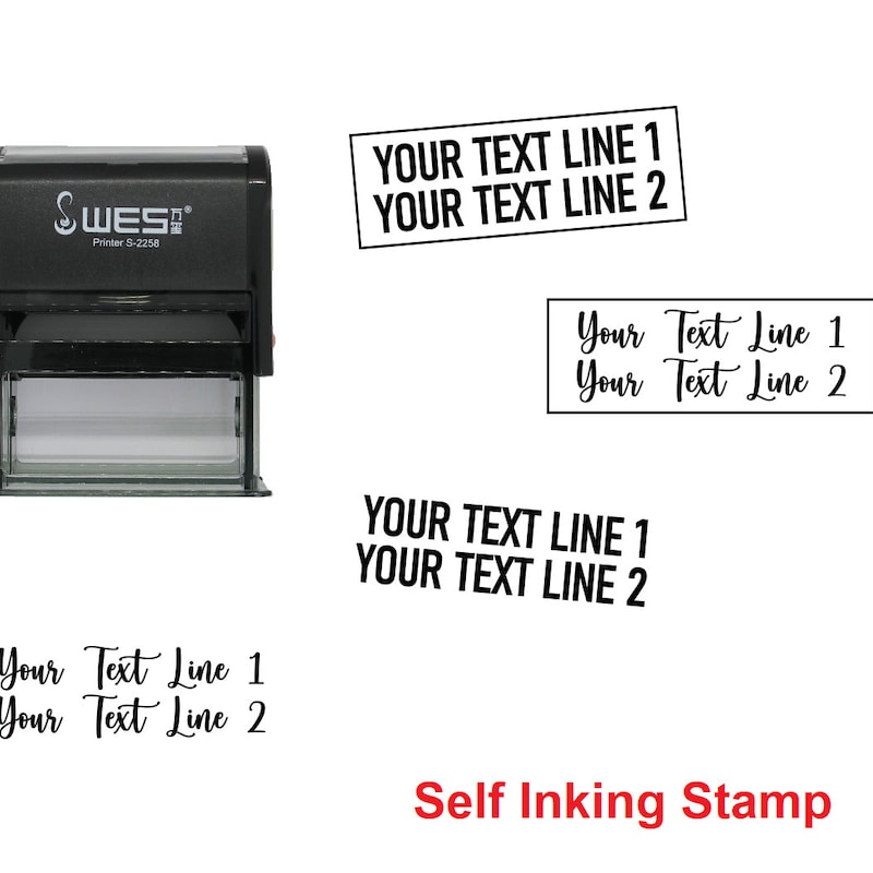 Custom Stamp With Phone Number - Etsy