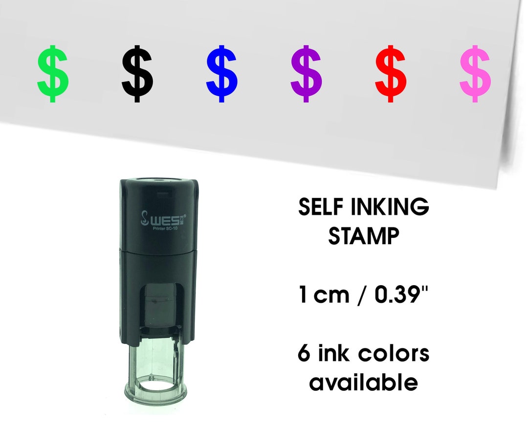 Dollar Sign Mini Stamp - Loyalty Card Stamp - Planner Stamp - 10mm - Etsy