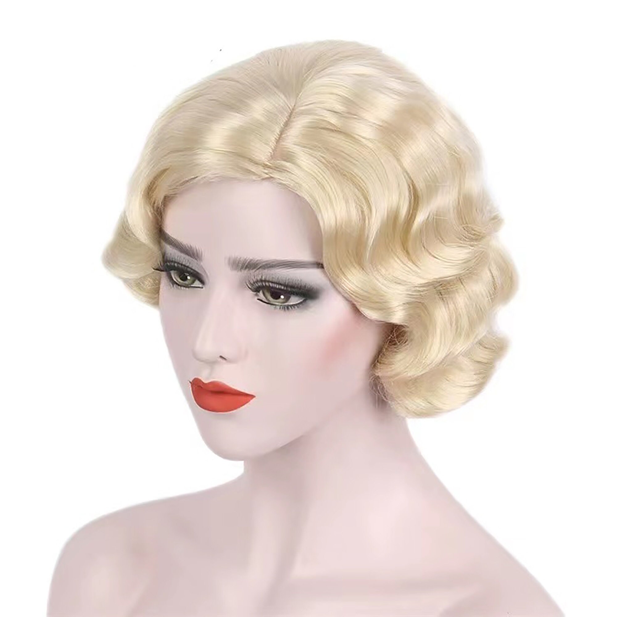 1920s Inspired Style Classic Water Wave Wig Pretty Woman Costume Wig ...