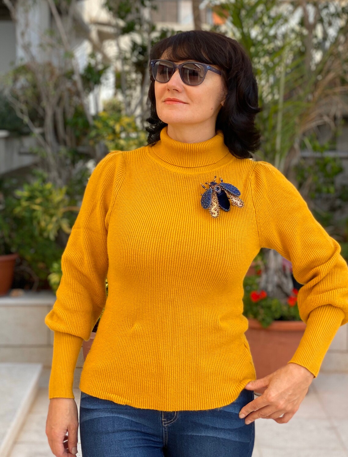 Indigo & Bronze Egyptian Scarab Beetle Handcrafted Beaded - Etsy