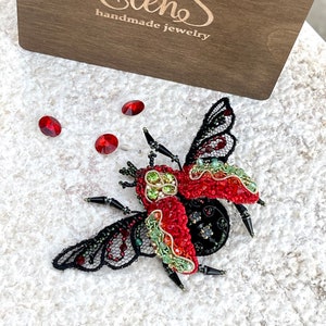 Goliath Beetle Brooch,moth Brooch, Big Bug Pin , Insect Brooch, Gift ...