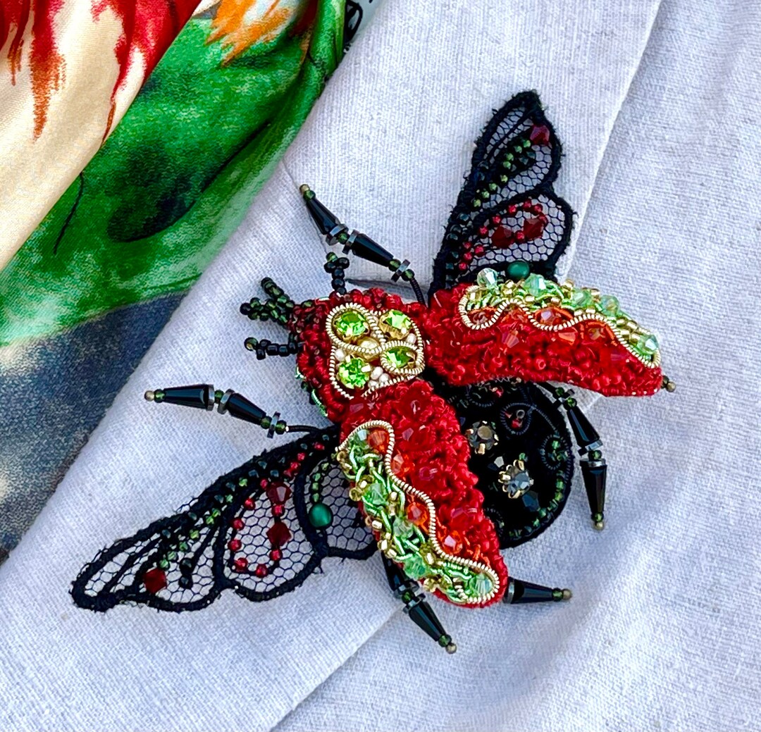 Goliath Beetle Brooch,moth Brooch, Big Bug Pin , Insect Brooch, Gift ...