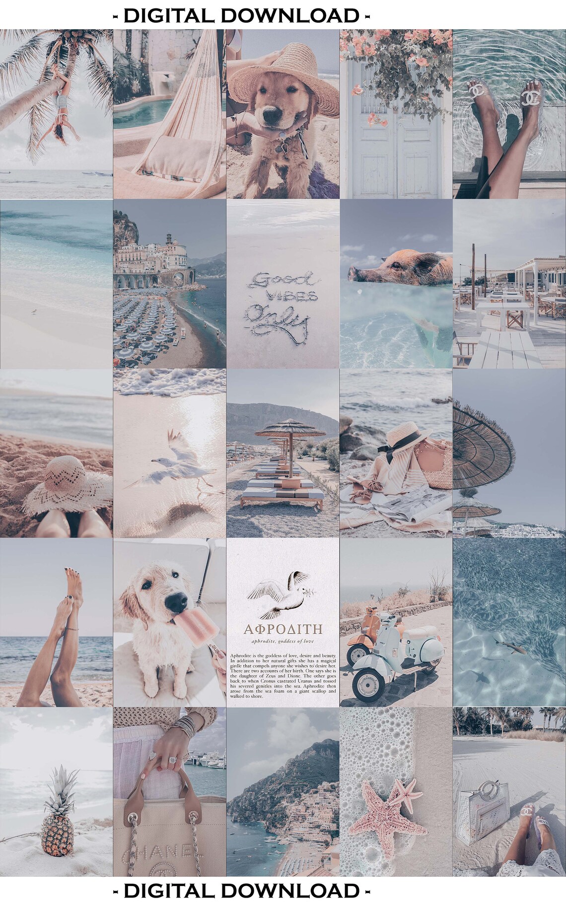 Collage Kit Beach Collage Dorm Collage Summer Collage Kit | Etsy