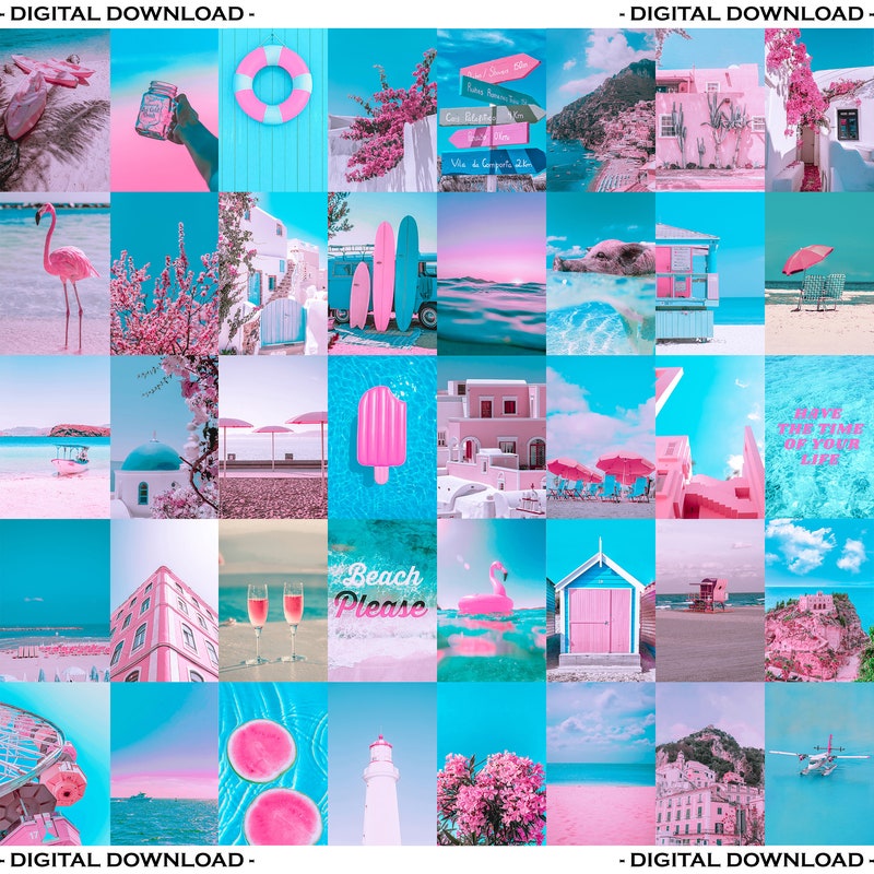 Preppy Photo Collage - Etsy