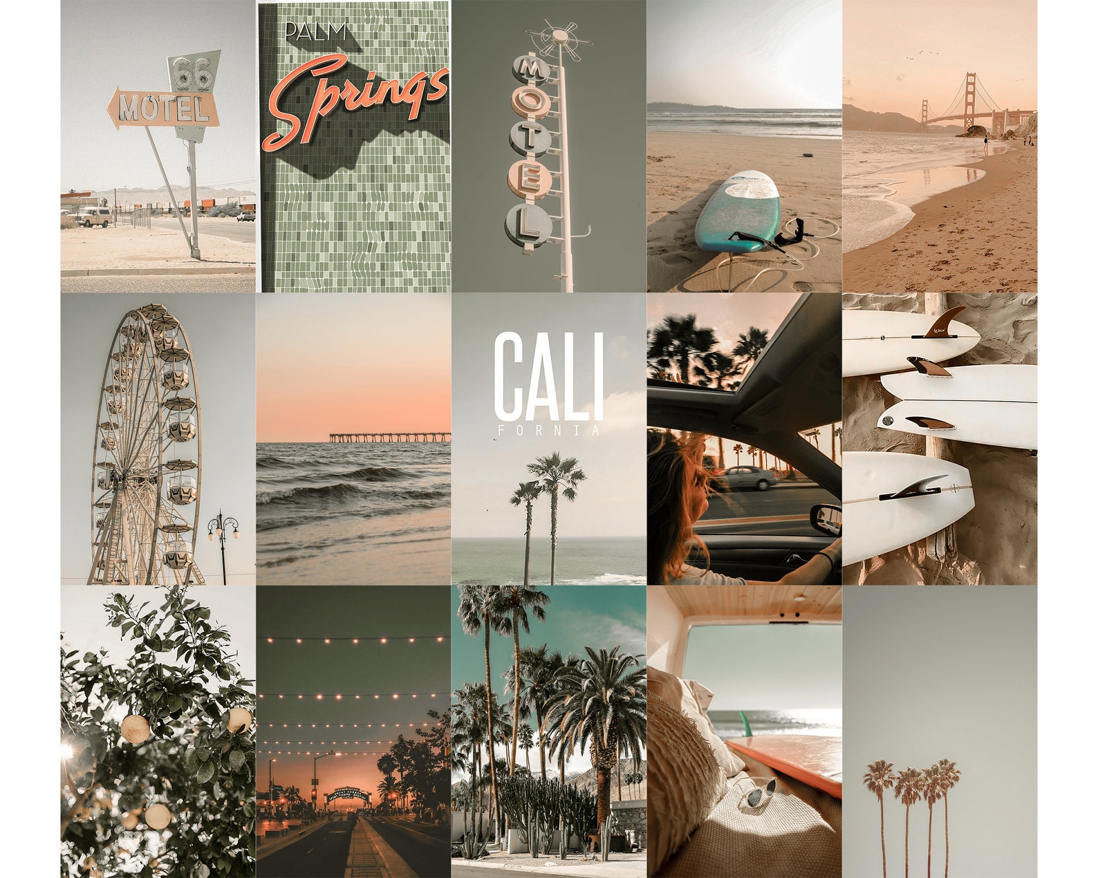 Summer Collage, Travel Collage, Printable Collage, Beach Collage Kit ...