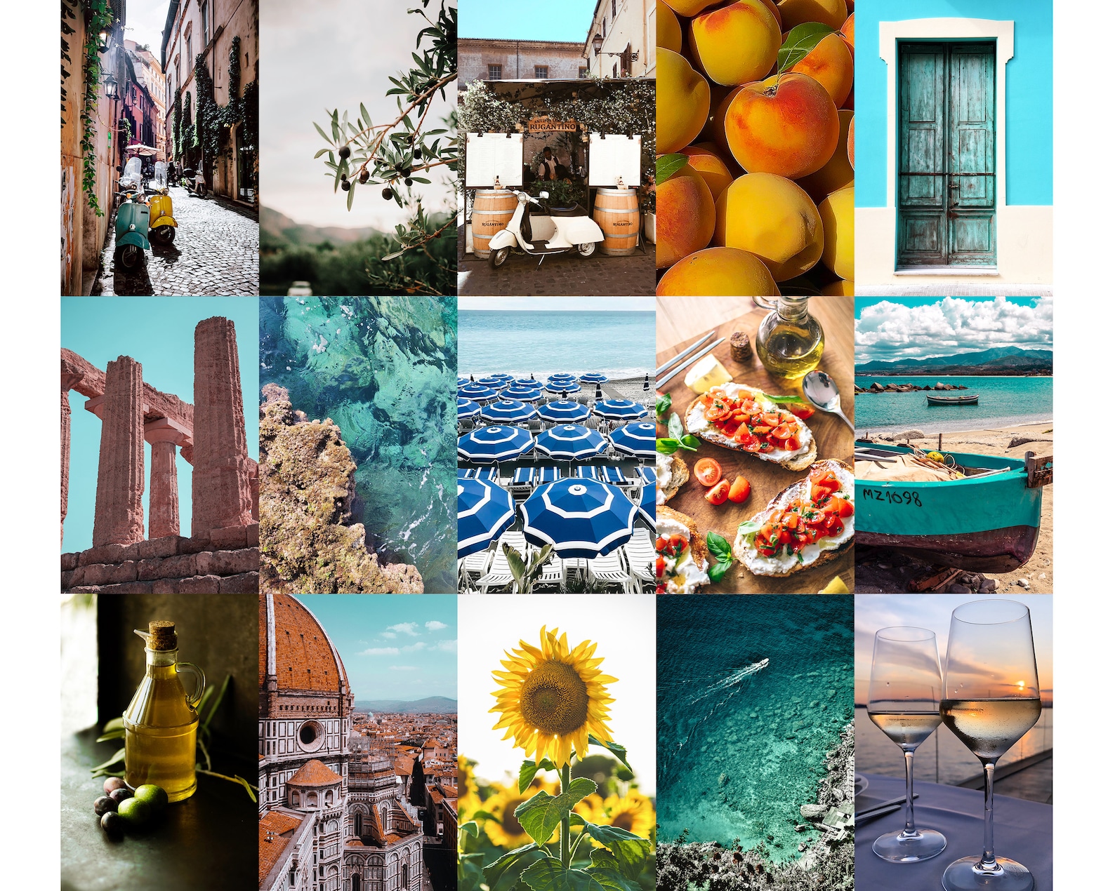75PCS Travel Collage, Italy Collage, Wanderlust Collage, City Collage ...