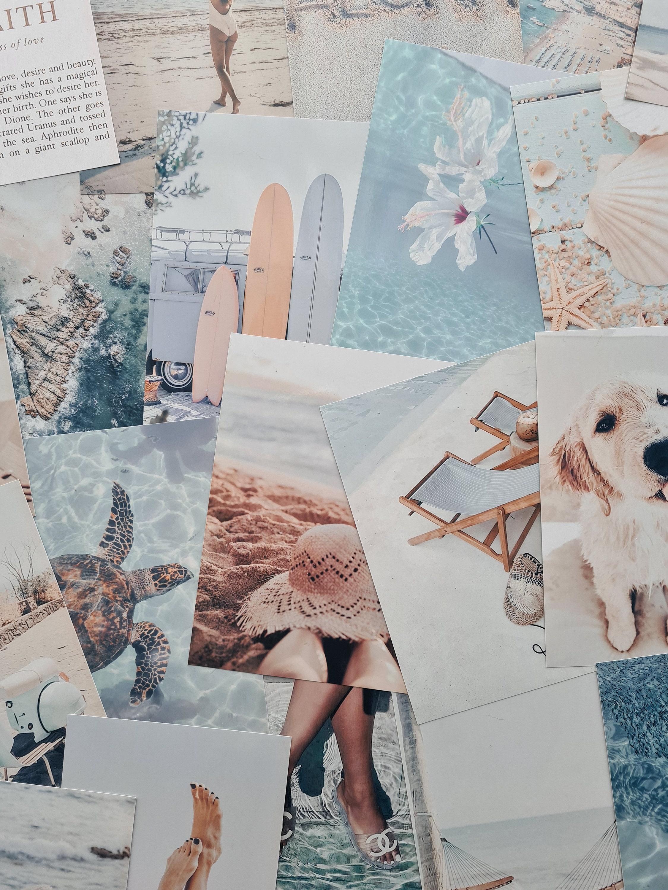 Collage Kit Beach Collage Dorm Collage Summer Collage Kit | Etsy