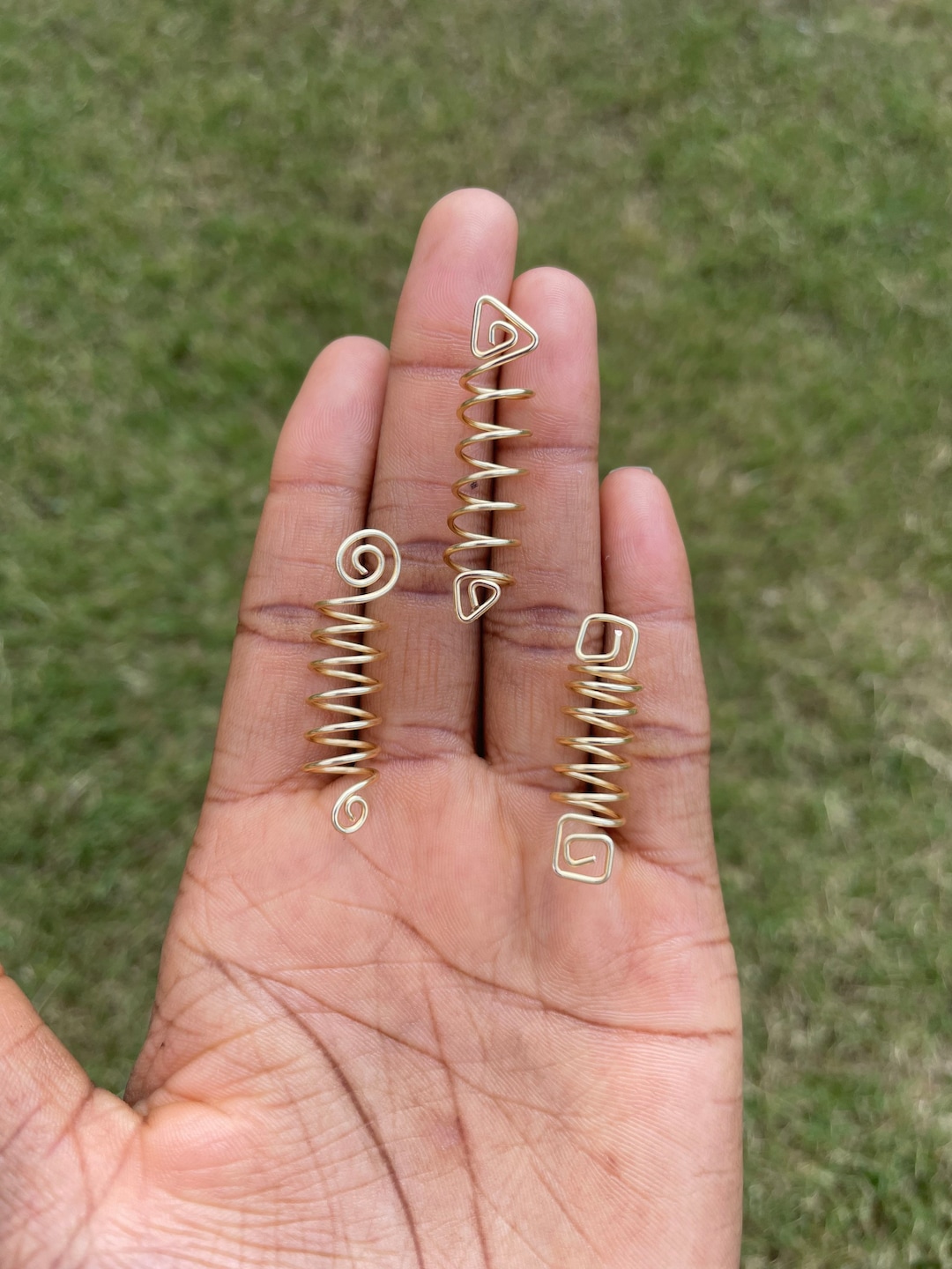 14K Gold Wired up Loc Cuffs Loc Jewelry / Braid Jewelry / Hair ...