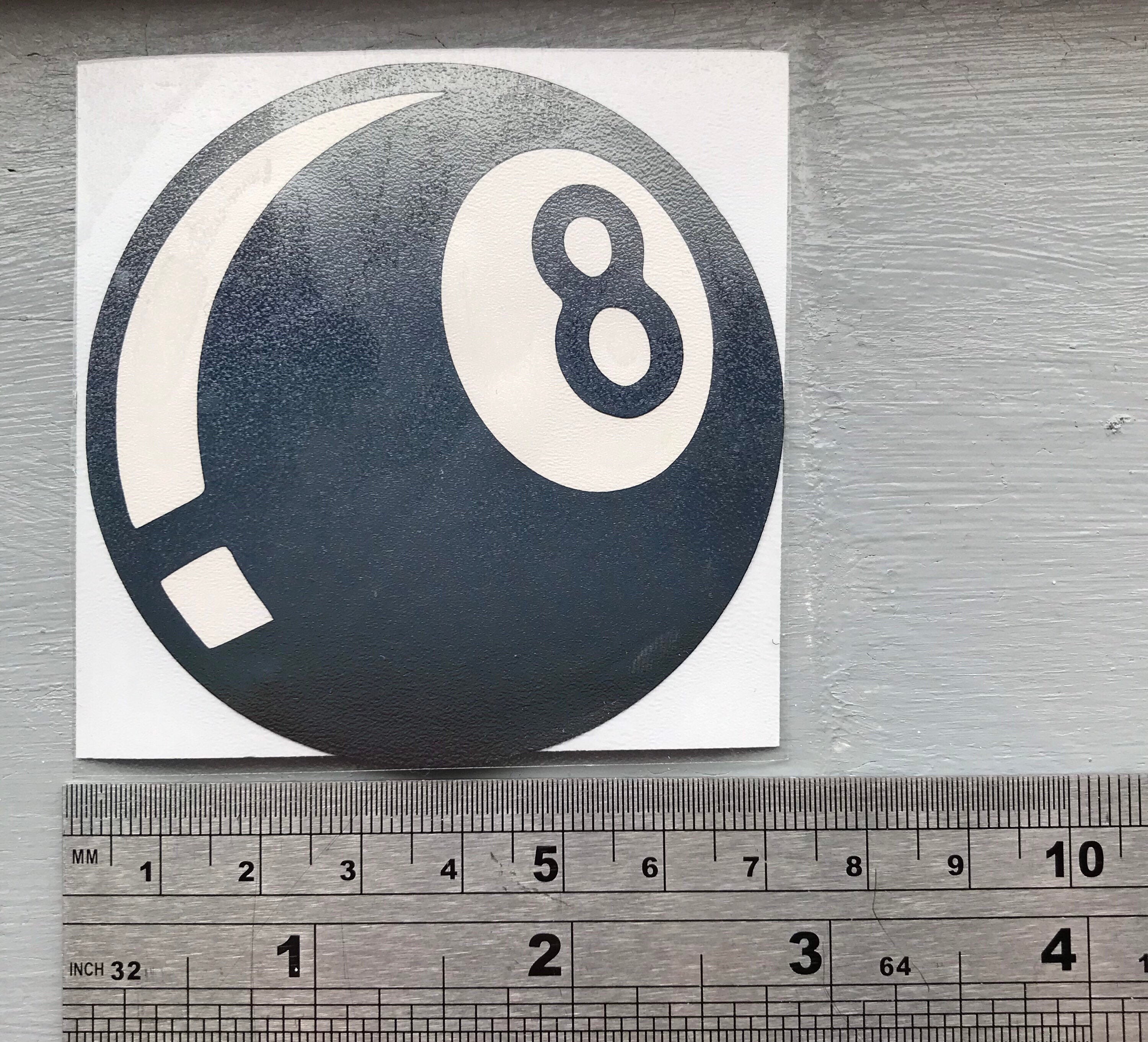 Holographic 8 ball layered decal | Etsy