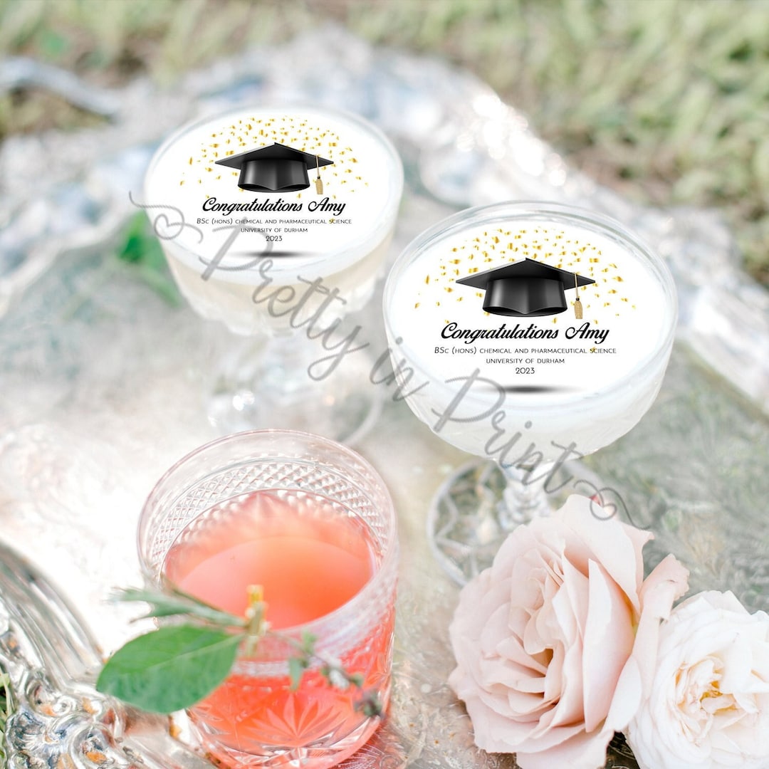 Personalised Graduation Signature Drinks Topper Cocktail Topper Party ...