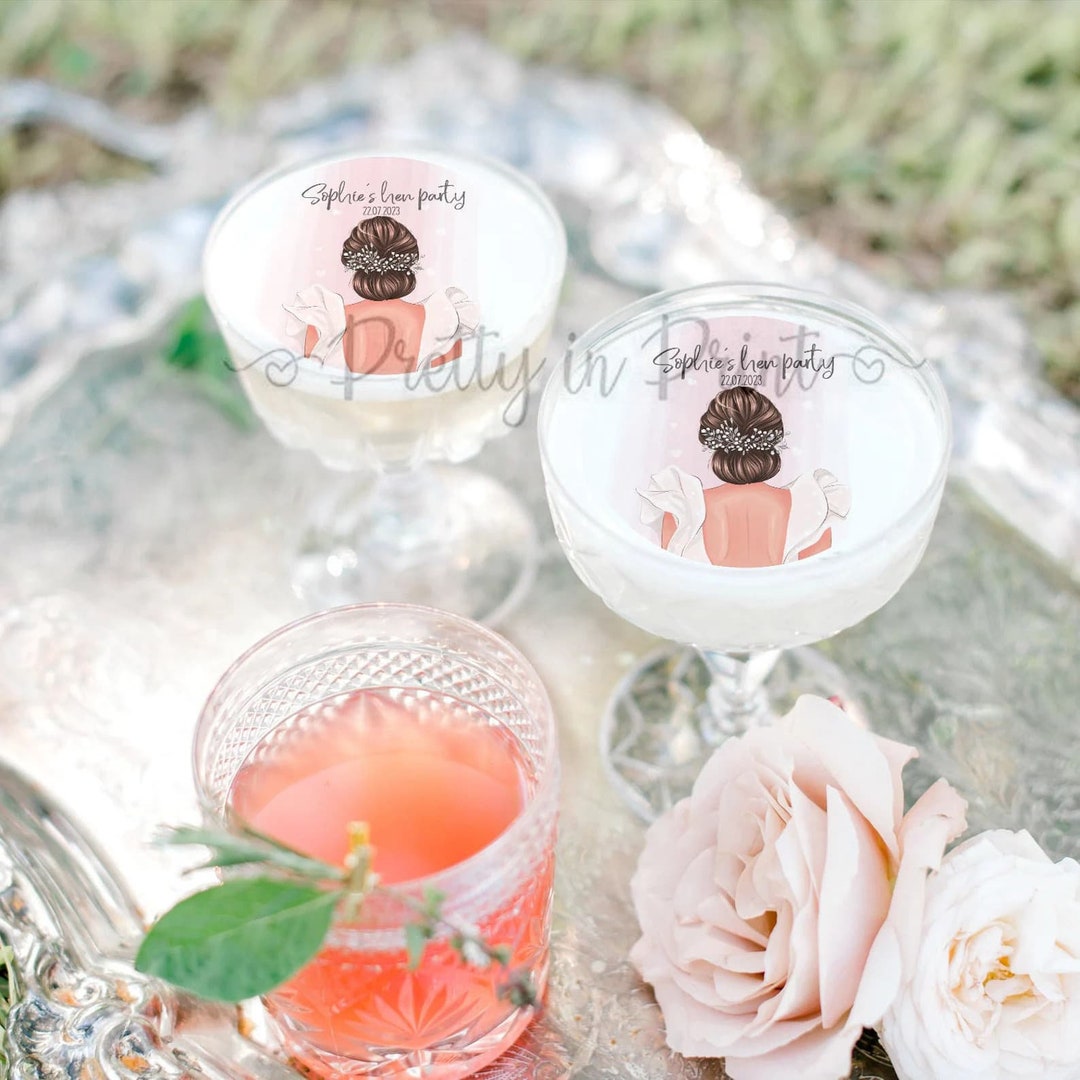 Personalised Signature Drinks Topper Cocktail Topper Party Wedding Hen ...