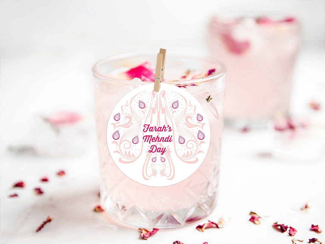 Mehndi Mehendi Personalised Signature Drinks Topper Cocktail Topper ...