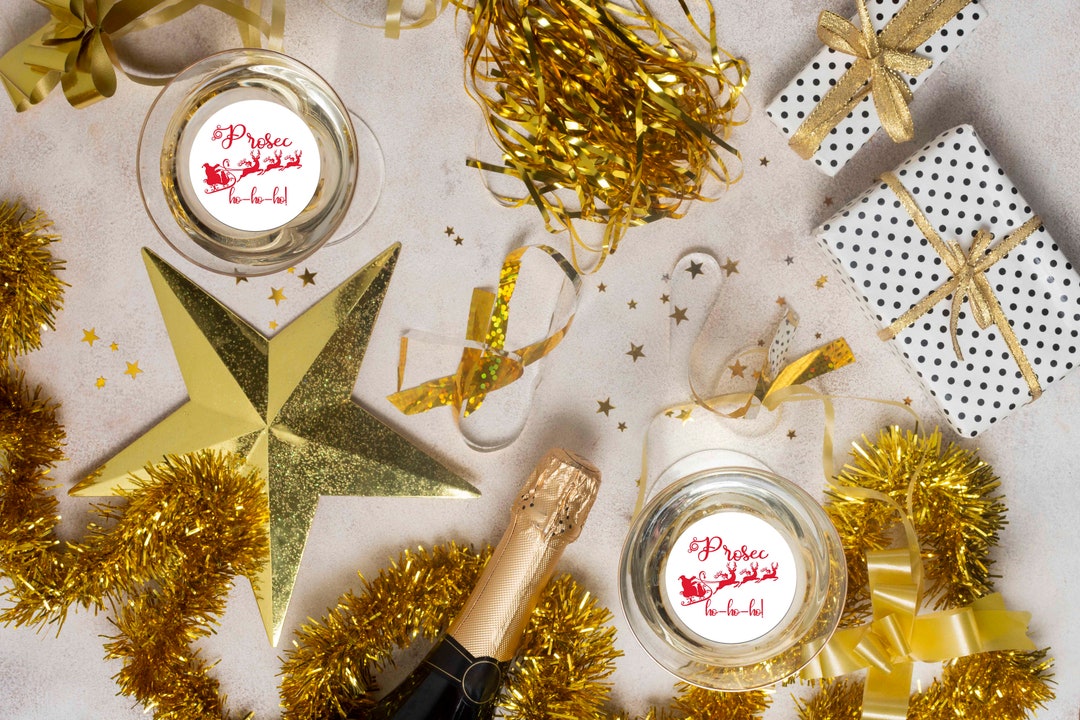 Festive Prosecco Cocktail Topper, Edible 'ho Ho Ho' Party Favour, Ideal ...