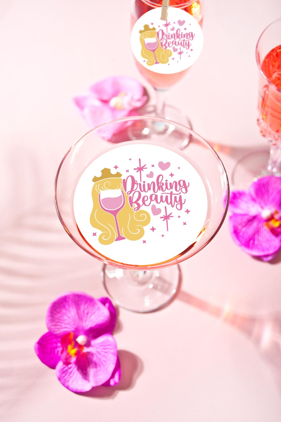 Princess Drink Toppers Funny Disney Inspired Cocktails - Etsy