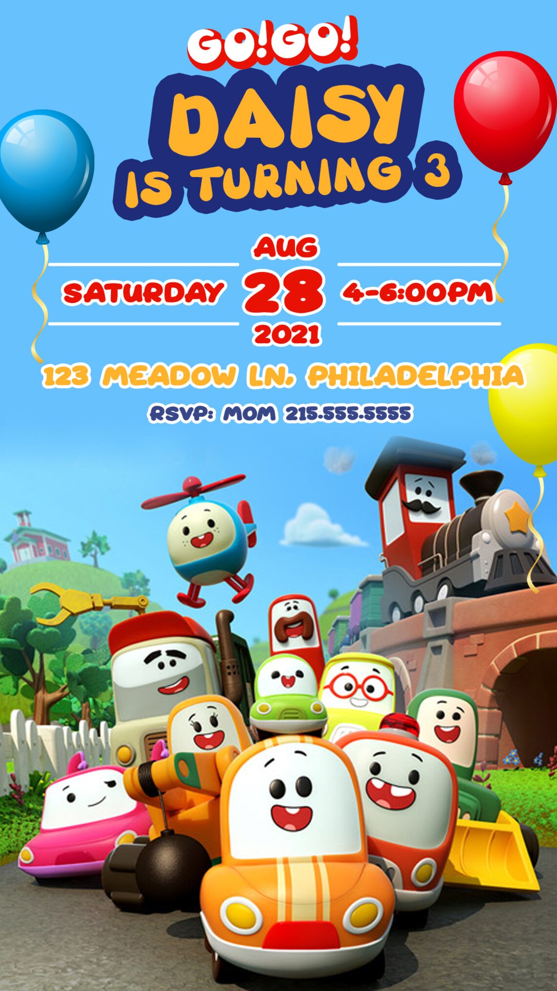 Cory Carson Invite Cory Carson Text Invite Cory Invite | Etsy