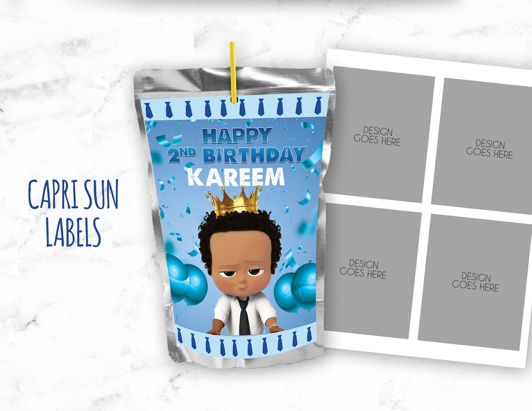 Boss Baby Capri Label, Digital Capri, Printable Baby Boss Capri Sun ...