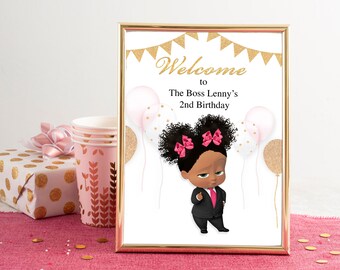 Editable Welcome Sign 8 X 10, Table Top Birthday Party Sign, Birthday ...