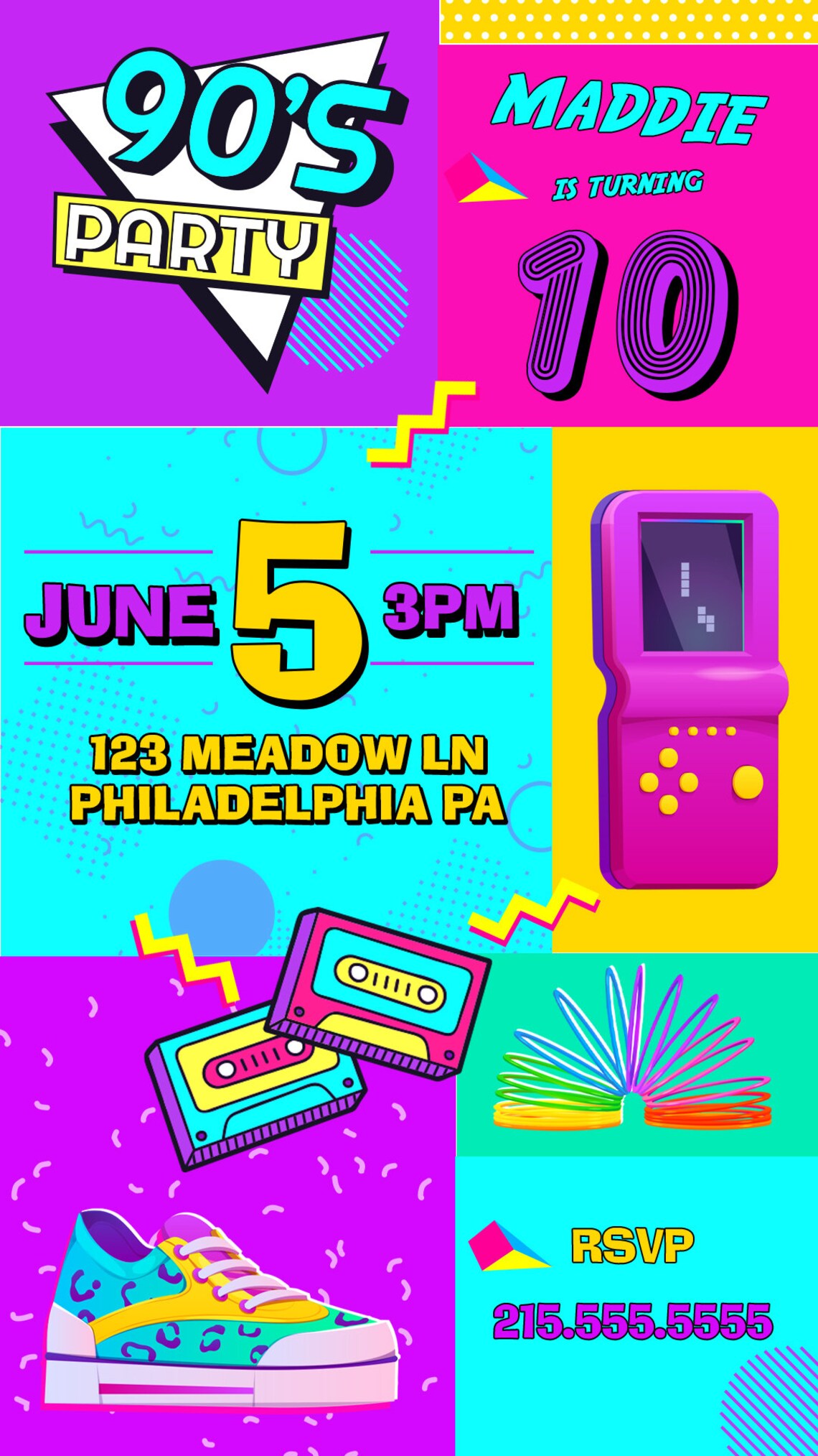 90s Invite, House Party Text Invitation, 90's Party Text, Throwback ...