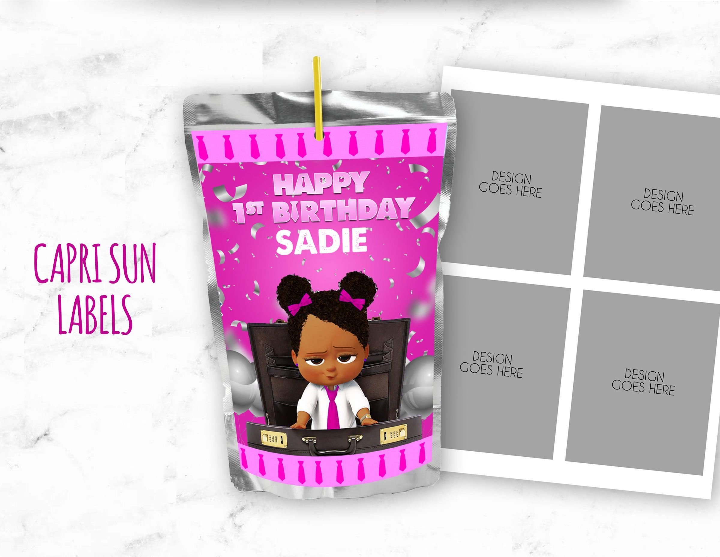 Boss Baby Capri Label, Digital Capri, Printable Baby Boss Capri Sun ...