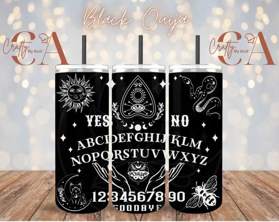 Black Ouija Vinyl Can Wrap - Etsy