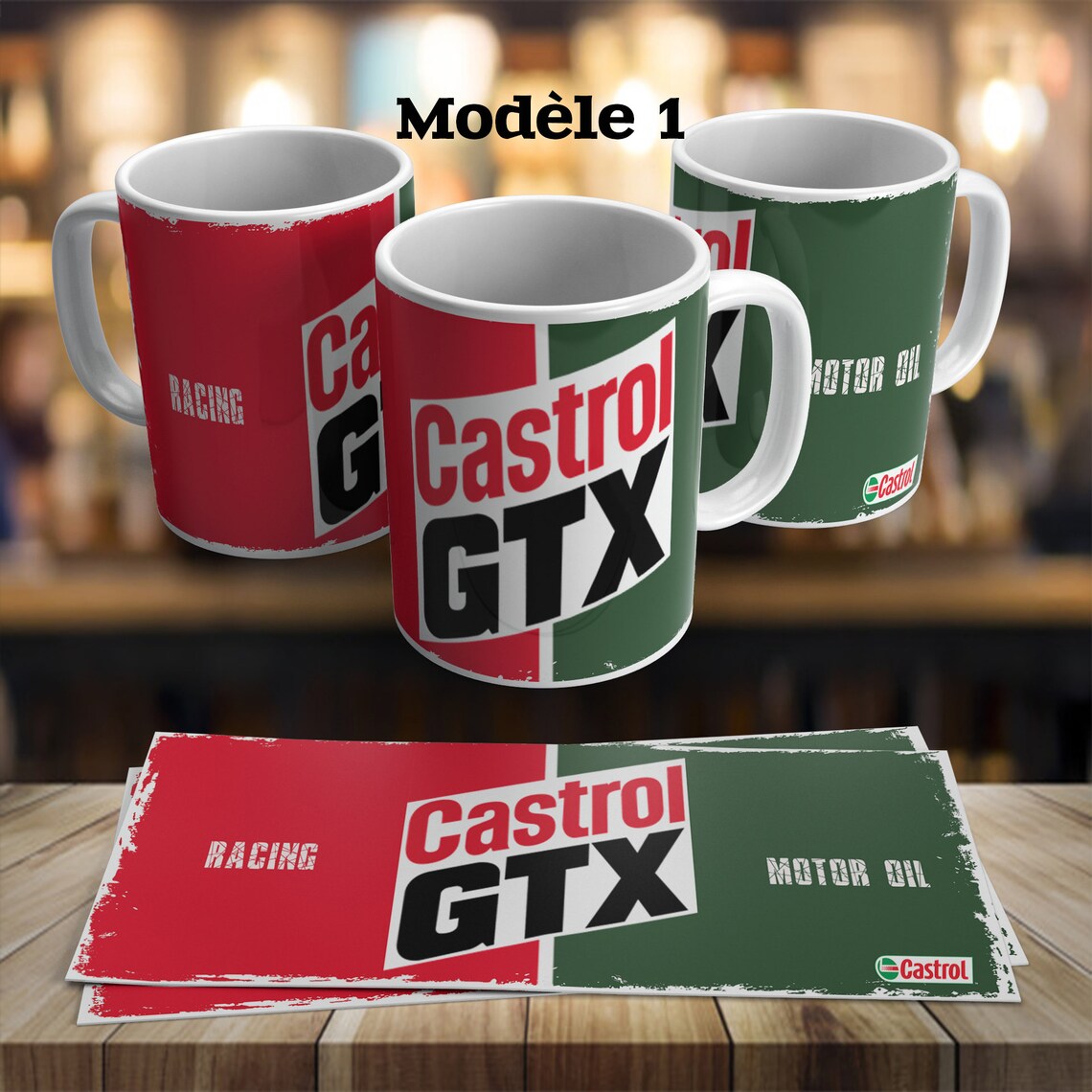 Mugs Templates Sublimation Design Castrol - Etsy