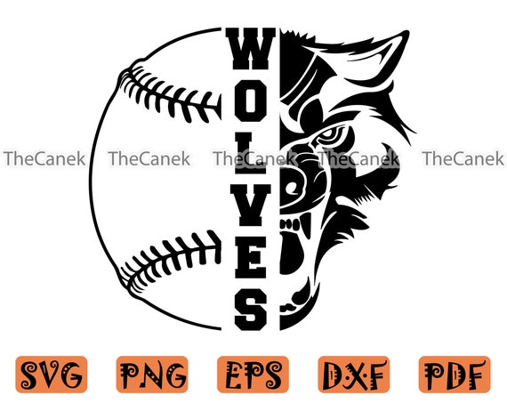Wolves SVG Baseball SVG WWolves Mascot Cricut Cut Files | Etsy