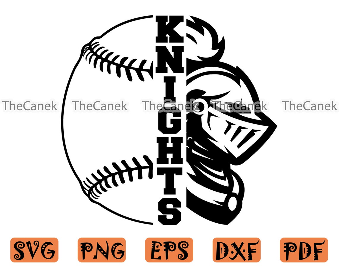 Knights Svg Baseball Svg Knights Mascot Cricut Cut Files Etsy