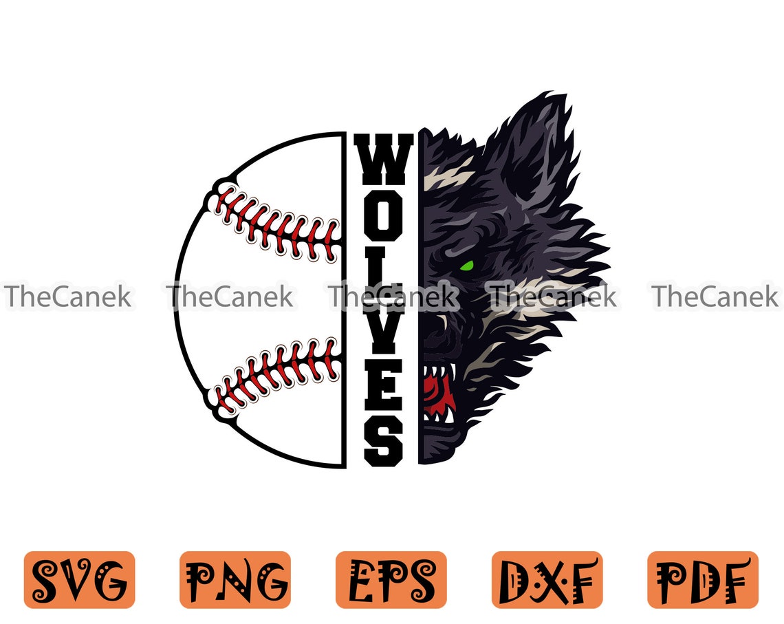 Wolves baseball svg Wolves Mascot svg Wolves svg | Etsy