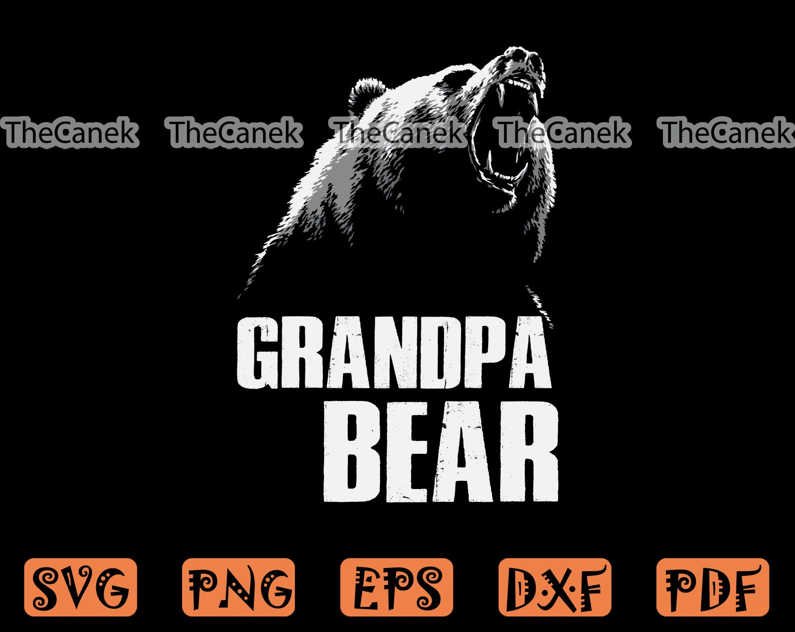 Grandpa Bear Svg Grandpa Svg Fathers Day Svg Cricut Etsy