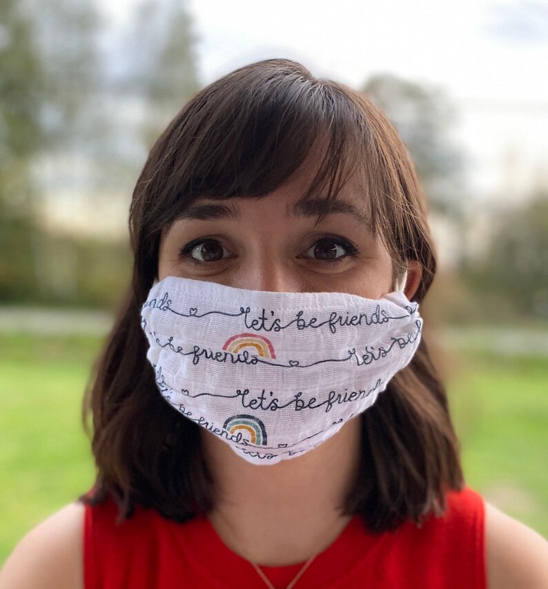 Back to School| 100% Breathable Face Mask | Gauze/cheesecloth Like ...