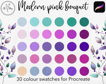 Pink Barbie Procreate Color Palette, 30 Swatches, Instant Download - Etsy