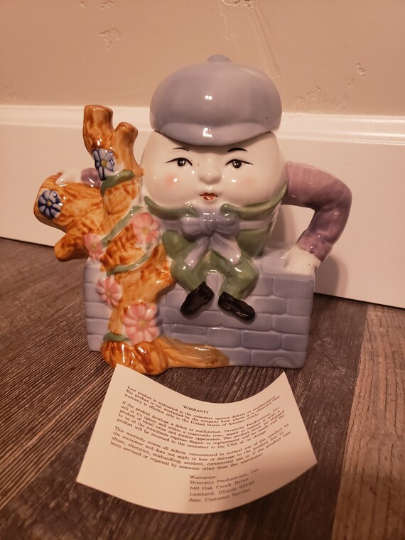 Vintage 1970s Humpty Dumpty Teapot - Etsy