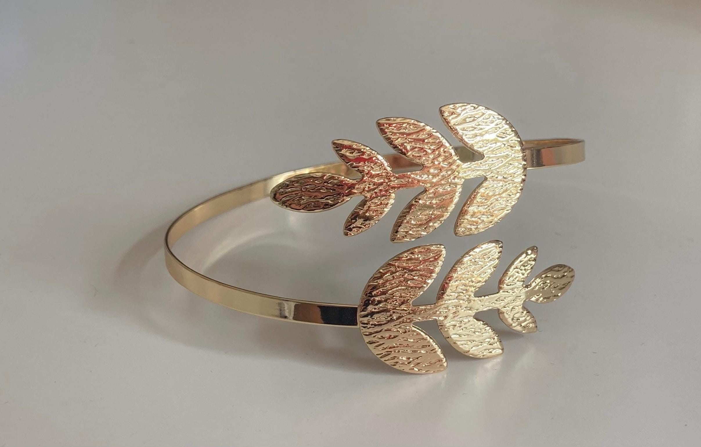 Arm Cuffs Boho Style Flower Rhinestone Arm Cuff - Silver Upper Arm Bracelet For Women Arm Cuff Gold