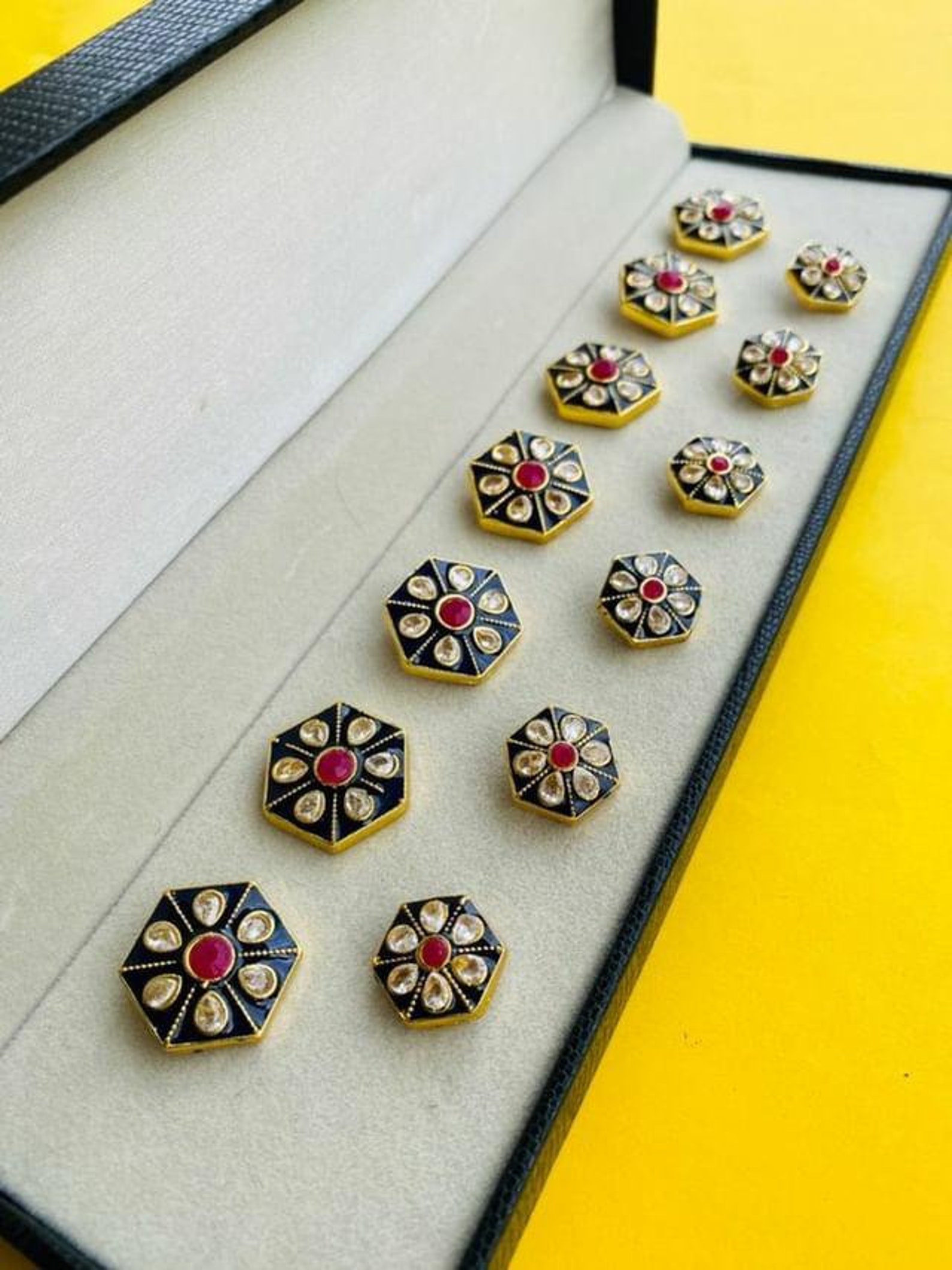 13 Pc Golden Polish Metal Buttons-coat Buttons -sherwani Buttons ...