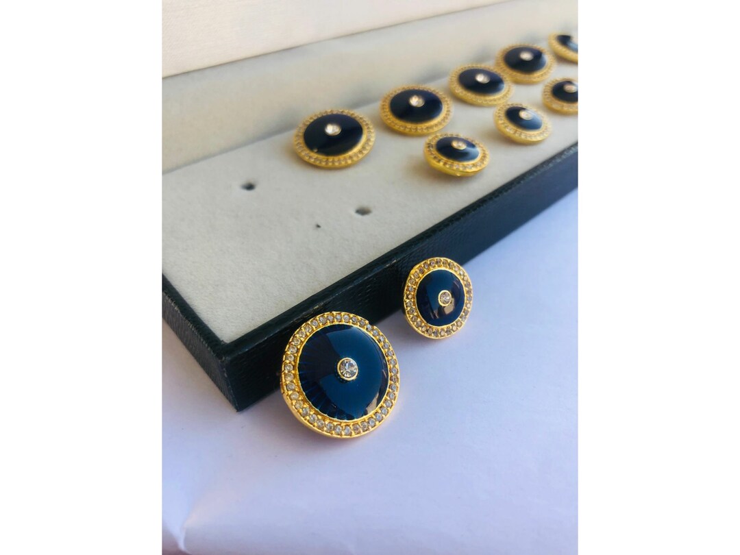 Sherwani Button, Gold Plated Silver Buttons Jewelry, Jacket Suit Coat ...