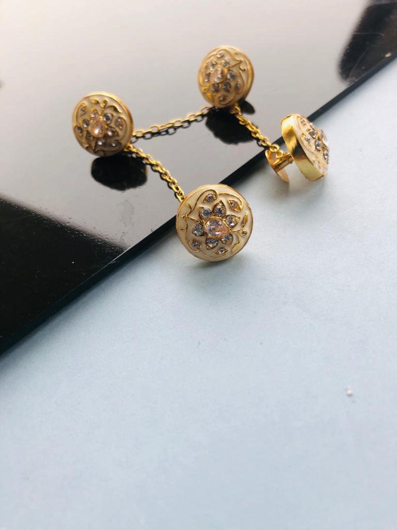 Enamel Button - Kurta Design - Kurta Handmade Work Button- Jacket ...