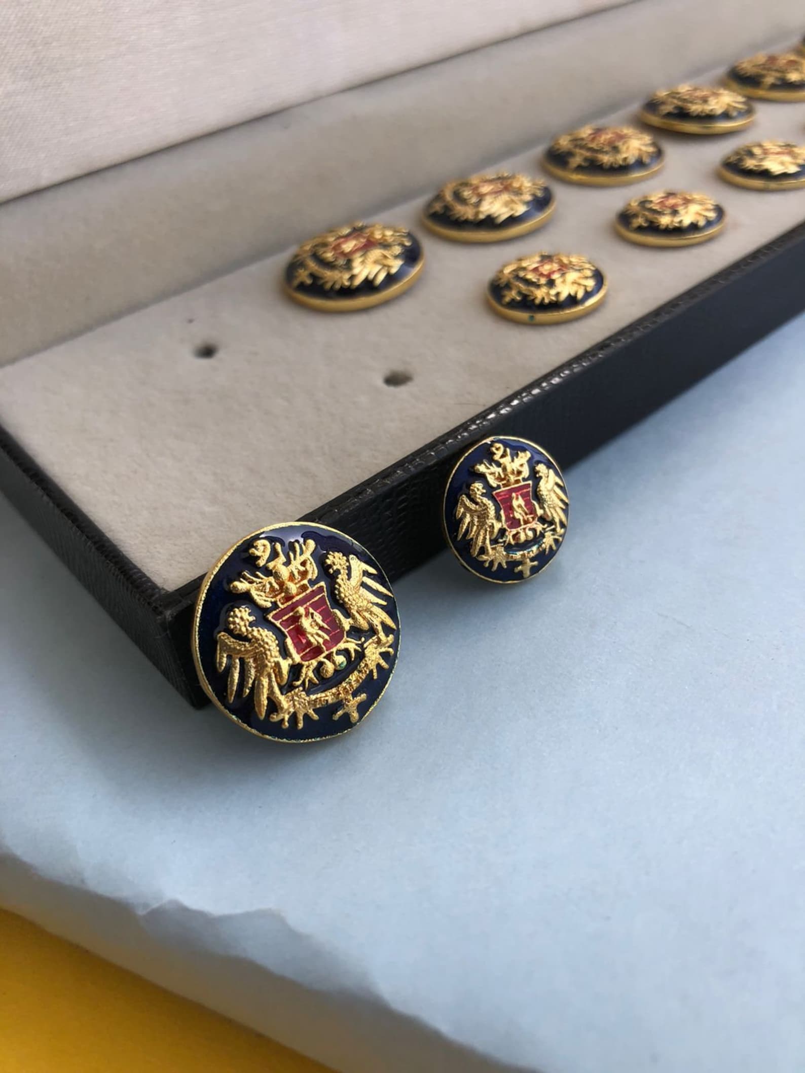 Rajputi Rathore Logo Handmade Blazer Jacket Coat Button Set 13pieces ...