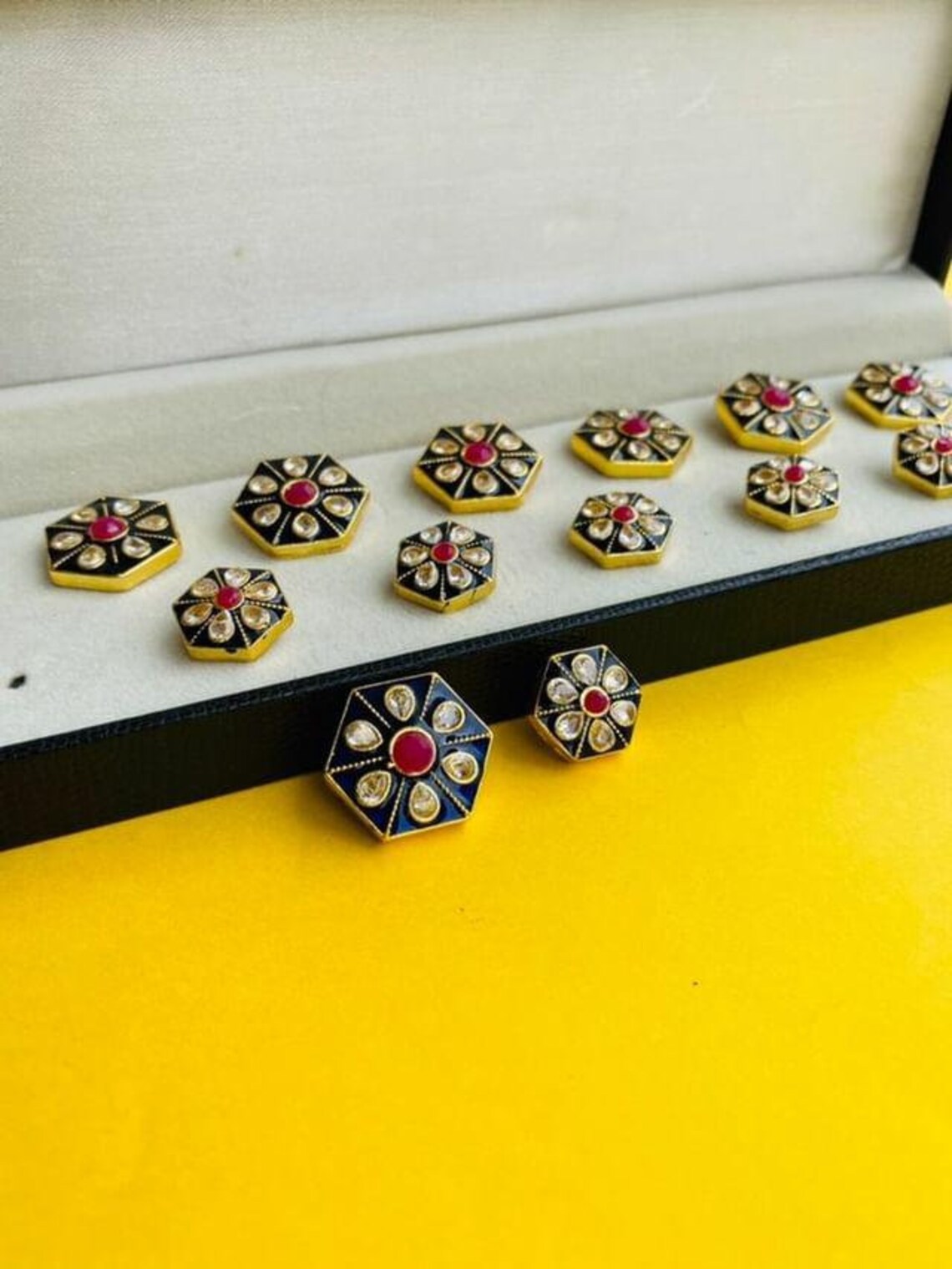 13 Pc Golden Polish Metal Buttons-coat Buttons -sherwani Buttons ...