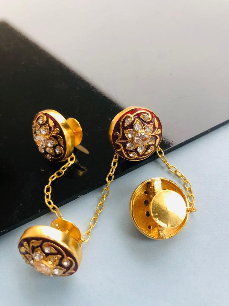 Enamel Button - Kurta Design - Kurta Handmade Work Button- Jacket ...